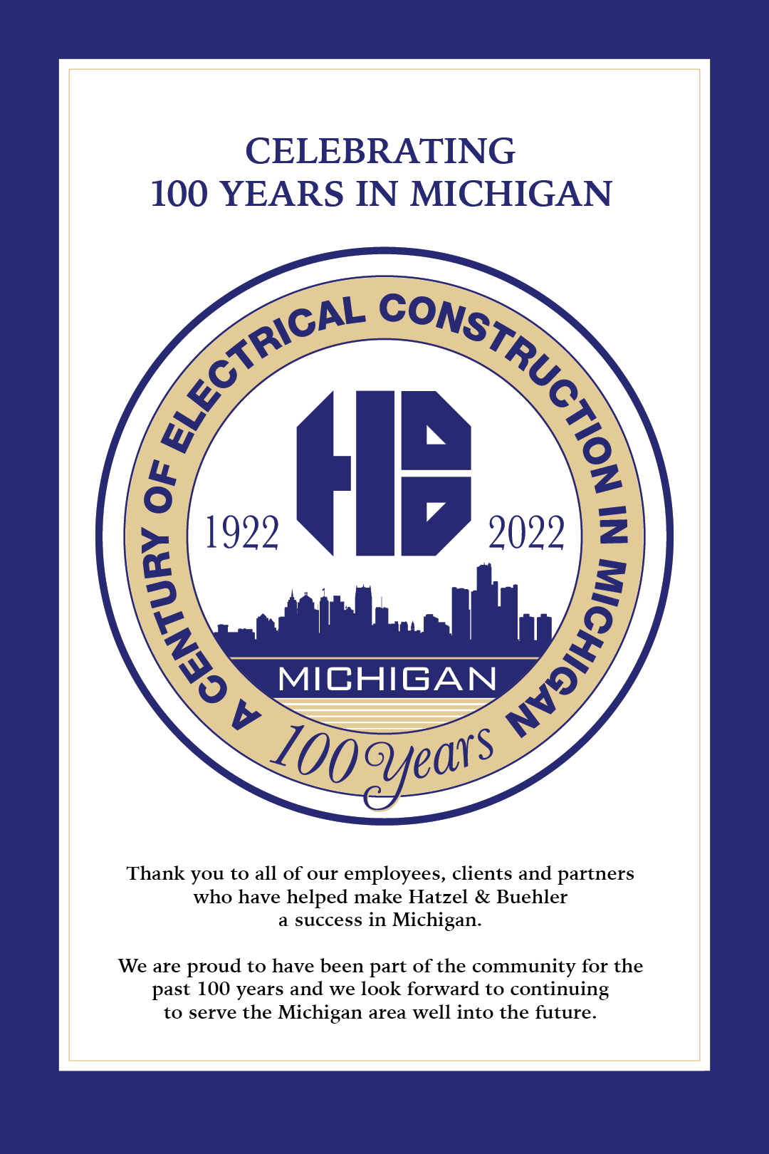 Hatzel & Buehler Celebrates 100 years in Michigan - Hatzel & Buehler